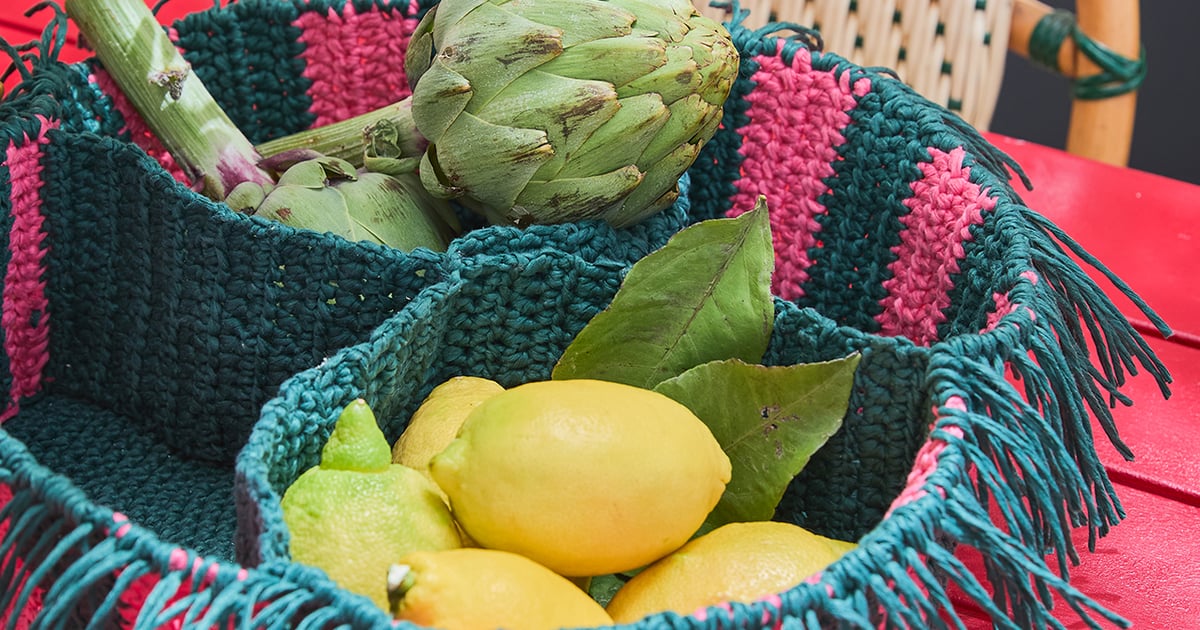 Palermo Basket Decoration Model - Pingouin | Happywool
